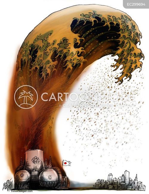 Blue Tsunami Cartoons and Comics - funny pictures from CartoonStock