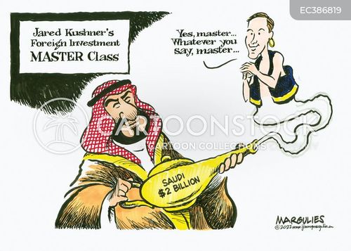 Trump's Saudi Money Cartoons and Comics - funny pictures from CartoonStock