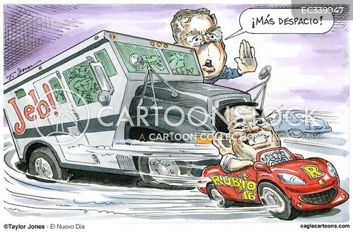 Marco Jeb Mitt Cartoons and Comics - funny pictures from CartoonStock