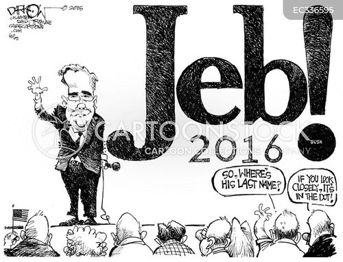 Jeb Bush Logo Cartoons and Comics - funny pictures from CartoonStock