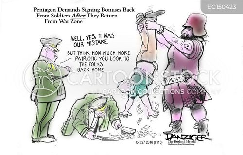 Military Pay Cartoons and Comics - funny pictures from CartoonStock