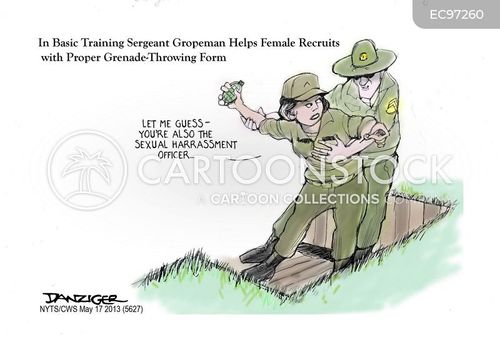 Female Army Officer Cartoon