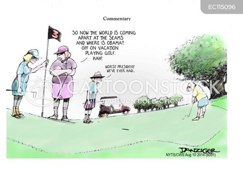 Golf Commentary Cartoons and Comics - funny pictures from CartoonStock