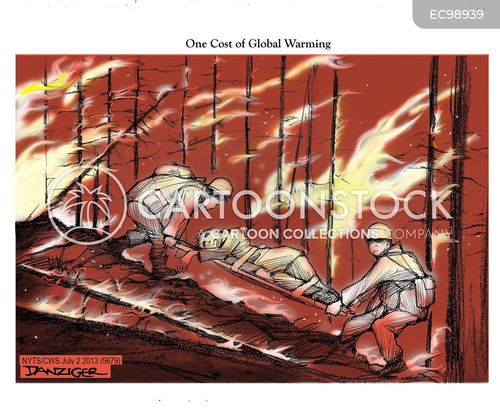 Wildfire Damage Cartoons and Comics - funny pictures from CartoonStock