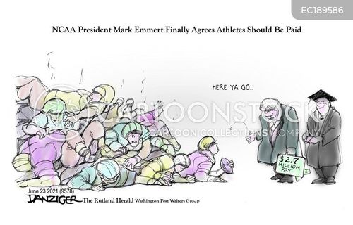 Paid Athletes Cartoons and Comics - funny pictures from CartoonStock