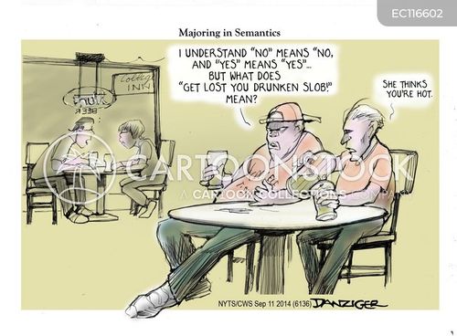 Semantics Cartoons and Comics - funny pictures from CartoonStock
