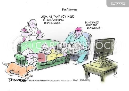 Fox Viewers Cartoons and Comics - funny pictures from CartoonStock