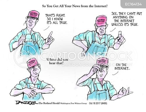 Online News Sources Cartoons and Comics - funny pictures from CartoonStock
