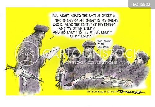 Enemies Cartoons and Comics - funny pictures from CartoonStock