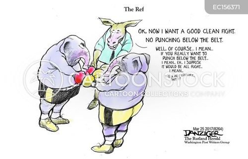 Worthy Fights Cartoons and Comics - funny pictures from CartoonStock