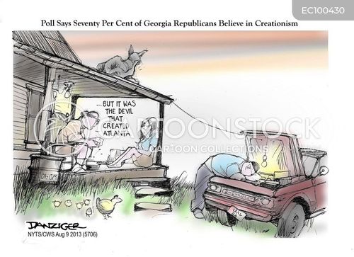 Creationist Views Cartoons and Comics - funny pictures from CartoonStock