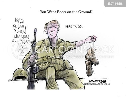 Boots-on-the-ground Cartoons and Comics - funny pictures from CartoonStock