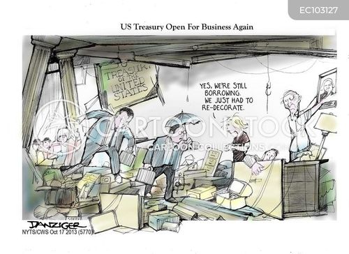 Us Treasury Cartoons and Comics - funny pictures from CartoonStock