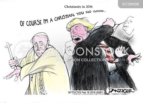Trump As Pope Cartoons and Comics - funny pictures from CartoonStock