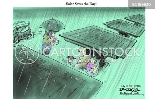 Sunshine Vs. Hail Cartoons and Comics - funny pictures from CartoonStock
