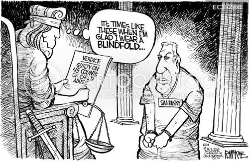 Sandusky Guilty Cartoons and Comics - funny pictures from CartoonStock
