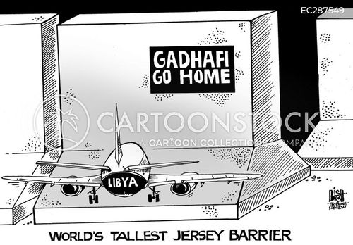 Jersey Barrier Cartoons and Comics - funny pictures from CartoonStock