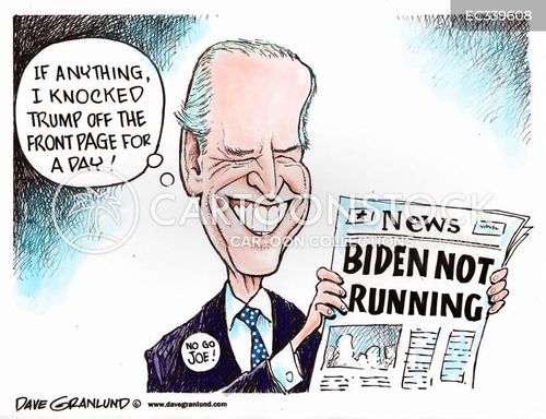 Joe Biden Quits Cartoons and Comics - funny pictures from CartoonStock