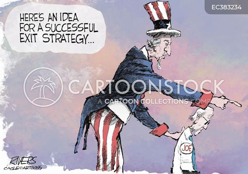 Exit Strategy Cartoons and Comics - funny pictures from CartoonStock