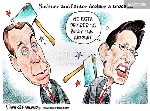 Leaders Rivalry Cartoons and Comics - funny pictures from CartoonStock