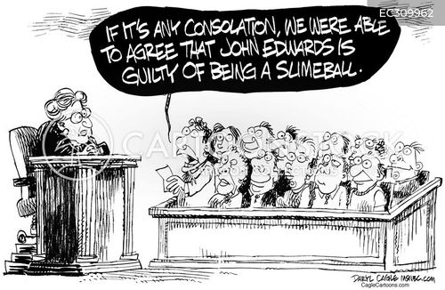 Edwards Trial Cartoons and Comics - funny pictures from CartoonStock