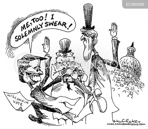 Sworn In Cartoons and Comics - funny pictures from CartoonStock