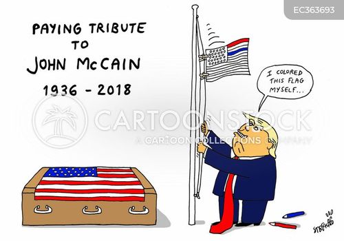 John Mccain Tribute Cartoons and Comics - funny pictures from CartoonStock