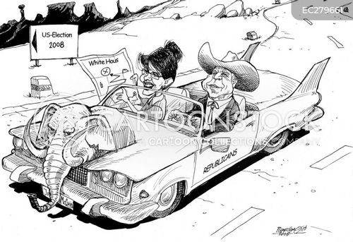 Political Road Trip Cartoons and Comics - funny pictures from CartoonStock
