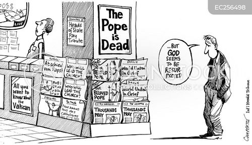 Pope John Paul 2 Cartoons and Comics - funny pictures from CartoonStock