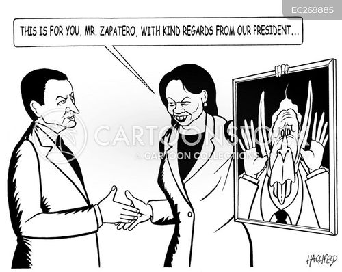 Picture Of Bush Cartoons and Comics - funny pictures from CartoonStock