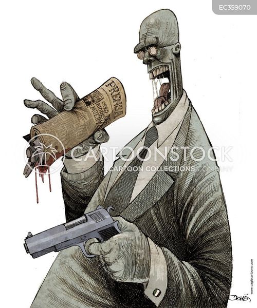 Murder Of Journalist Cartoons and Comics - funny pictures from CartoonStock