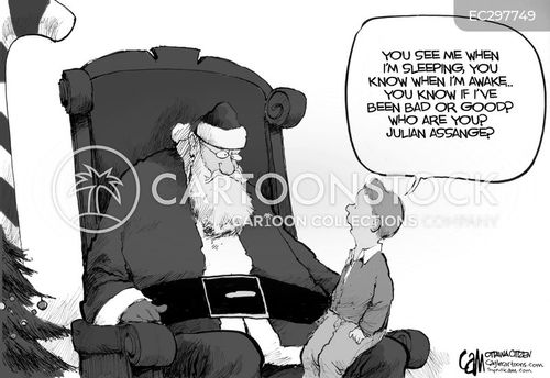 Santa Hacker Cartoons and Comics - funny pictures from CartoonStock