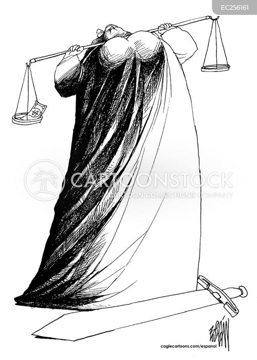 Balance Of Justice Cartoons and Comics - funny pictures from CartoonStock