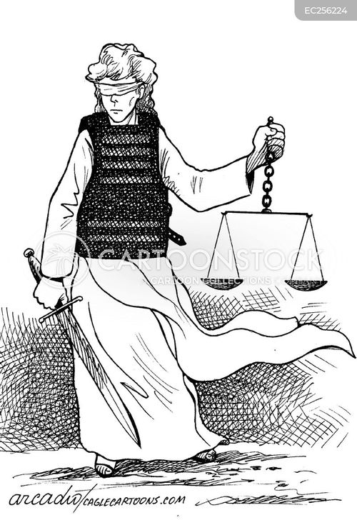 Pillars Of Justice Cartoons and Comics - funny pictures from CartoonStock
