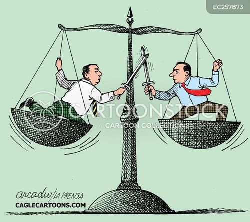 Fighting For Justice Cartoons and Comics - funny pictures from CartoonStock