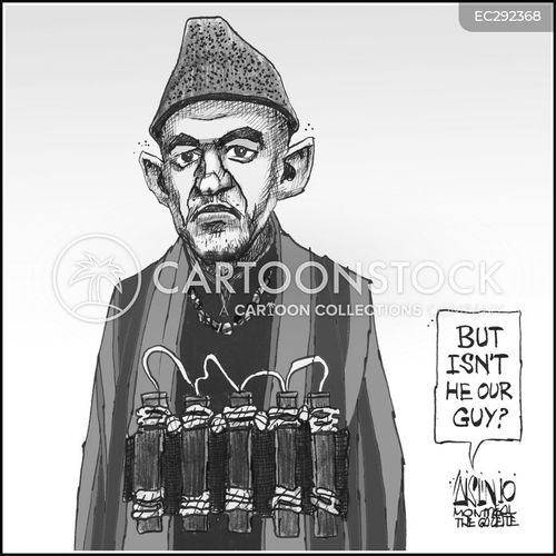 Taliban Threat Cartoons and Comics - funny pictures from CartoonStock