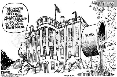 Pipeline Politics Cartoons and Comics - funny pictures from CartoonStock
