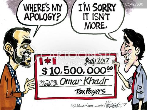Canada Apology Cartoons and Comics - funny pictures from CartoonStock