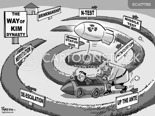 Nuclear Escalation Cartoons and Comics - funny pictures from CartoonStock