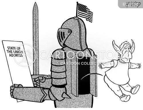Political Bravado Cartoons and Comics - funny pictures from CartoonStock
