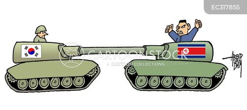 Korean War Ceasefire Cartoons and Comics - funny pictures from CartoonStock