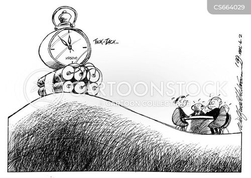 High-stakes Talks Cartoons and Comics - funny pictures from CartoonStock