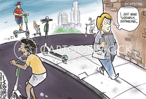 Micro-mobility Cartoons and Comics - funny pictures from CartoonStock