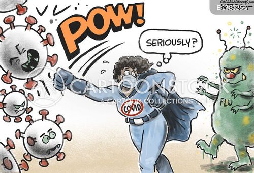 Virus Fighters Cartoons and Comics - funny pictures from CartoonStock