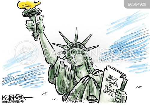 Liberty Pose Cartoons and Comics - funny pictures from CartoonStock