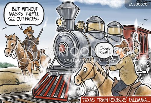 Train Robber Cartoons and Comics - funny pictures from CartoonStock