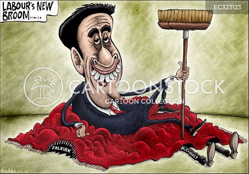 Labours New Broom Cartoons and Comics - funny pictures from CartoonStock