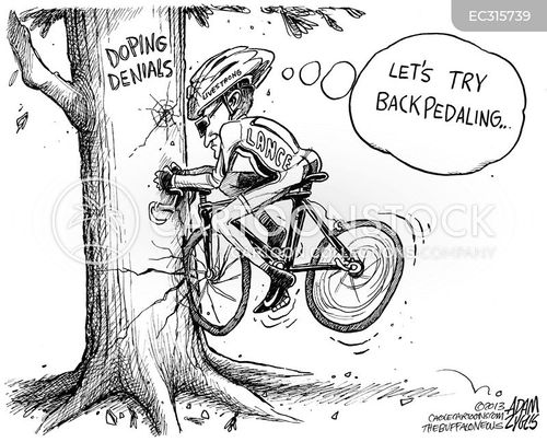 Backpedaling Cartoons and Comics - funny pictures from CartoonStock