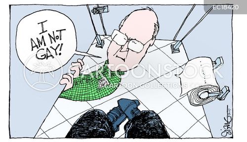 Sen Larry Craig Cartoons and Comics - funny pictures from CartoonStock