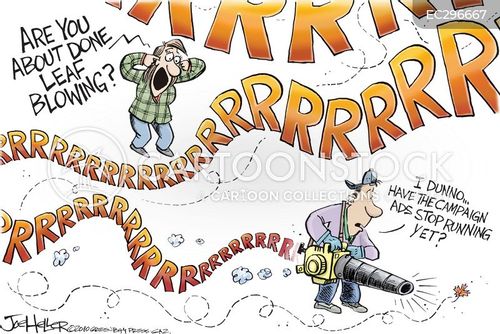 Leafblower Cartoons and Comics - funny pictures from CartoonStock